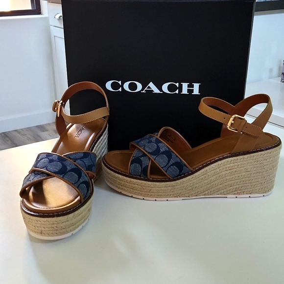 Coach | Shoes | Coach Signature Chambrey Espadrilles Sz95b | Poshmark